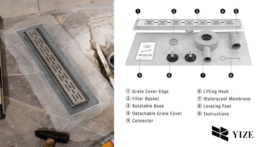 How To Install a Linear Drain in a Curbless Shower - Wholesale Shower ...