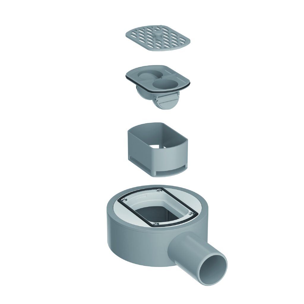 Basic Linear Drain With 360 Siphon - Wholesale Shower Drain Factory