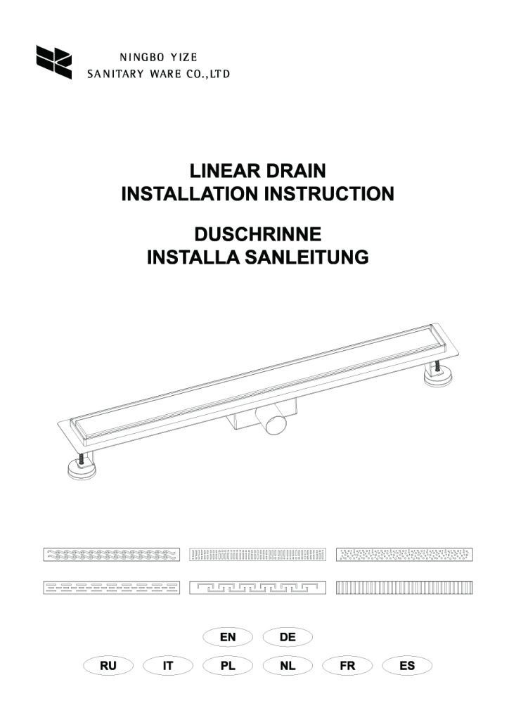 Basic Linear Drain With 360 Siphon - Wholesale Shower Drain Factory